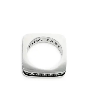 KING BABY STUDIO Sterling Square Stack Ring