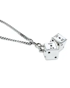 KING BABY STUDIO Sterling Dice Pendant Necklace