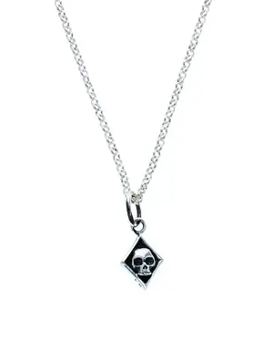 KING BABY STUDIO Sterling Skull Pendant Necklace - Silver