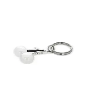 KING BABY STUDIO Sterling High Roller Club Cherries Key Chain