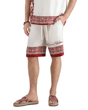 Dolce & Gabbana Floral Print Drawstring Shorts - Natural