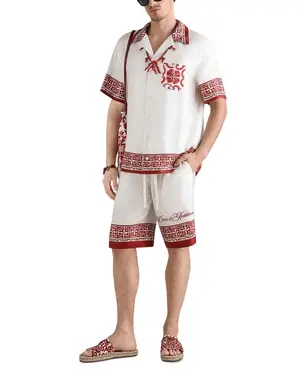 Dolce & Gabbana Floral Print Drawstring Shorts
