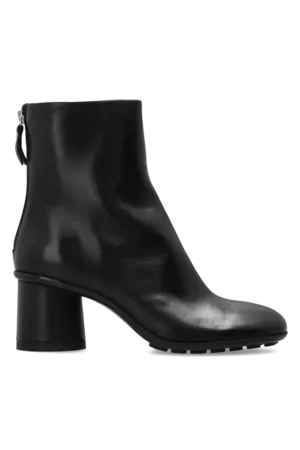 Agl Curvy Heeled Ankle Boots - Black