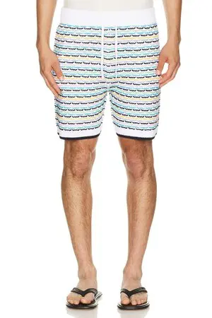 Casablanca Tuck Stitch Shorts - Multi