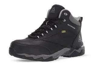 REEBOK Beamer Athletic Composite Toe Work Boots /grey - Black