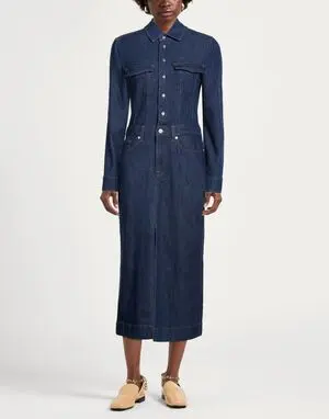 7 For All Mankind Denim Midi Dress
