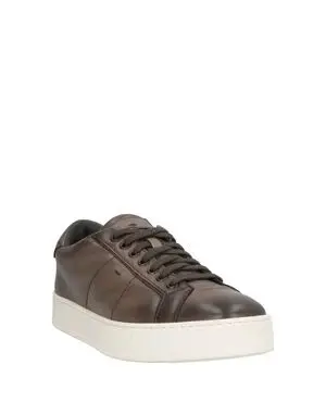 Santoni Sneakers Khaki Size Leather
