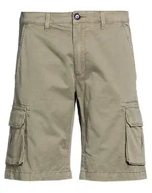 FRED MELLO Military Cotton Cargo Shorts - Green