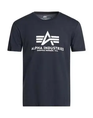 Alpha Industries T-shirt Dark Size Cotton - Blue