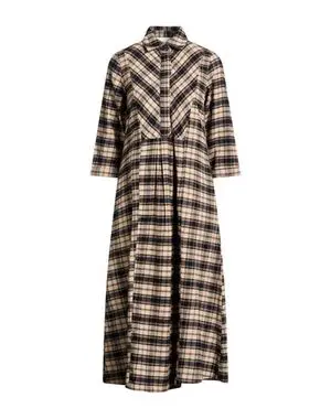 LEON & HARPER Midi Dress Size Organic Cotton - Beige