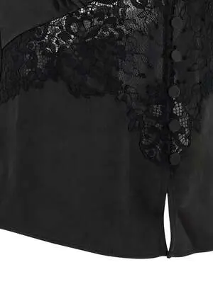 SELF-PORTRAIT Satin Lace Top
