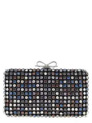 SELF-PORTRAIT Multi Crystal Chainmail' Clutch - Multicolor