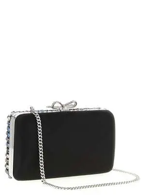 SELF-PORTRAIT Multi Crystal Chainmail' Clutch