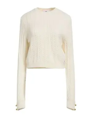 CHIARA FERRAGNI Embellished Wool Blend Sweater - Ivory