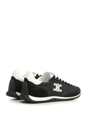 Celine Low-top Racer Sneakers In Suede With Triomphe Logo