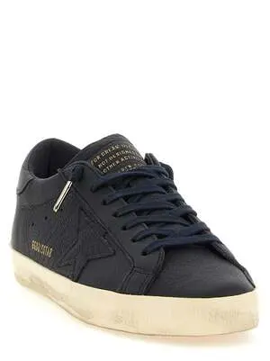 GOLDEN GOOSE Super-star Leather Sneakers - Blue