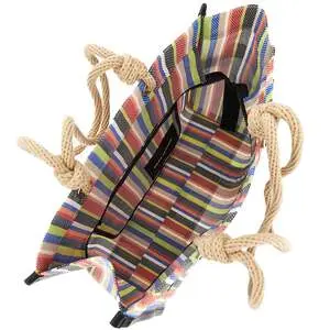 Marc Jacobs Striped Mesh Large Tote Bag