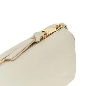 Marc Jacobs Snapshot Grained Leather Shoulder Bag - Beige