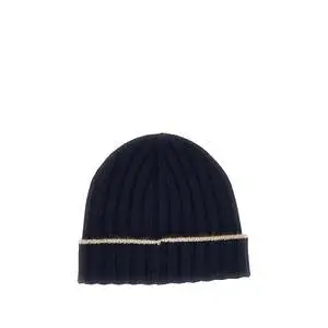 Brunello Cucinelli Ribbed Cashere Beanie Hat An