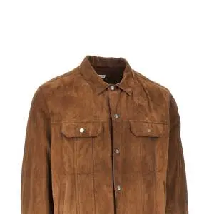 Brunello Cucinelli Suede Leather Jacket - Brown
