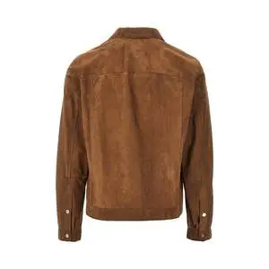 Brunello Cucinelli Suede Leather Jacket - Brown