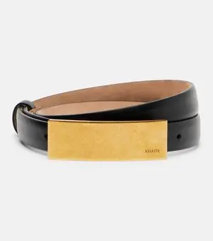 Khaite Berlin Leather Belt - Black