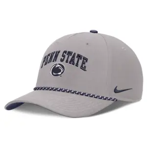 Nike Penn State Primetime Rise Rope College Adjustable Hat - Grey