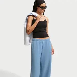 Nike Studio Fleece Mid-rise Wide-leg Pants