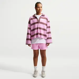 Nike Studio Fleece Weight Mid-rise Shorts - Pink