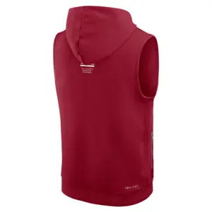 JORDAN Oklahoma Sideline College Sleeveless Pullover Hoodie - Red