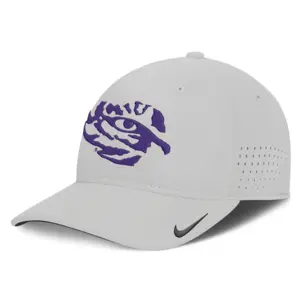 Nike Lsu Sideline Practice Dri-fit College Hat - Grey