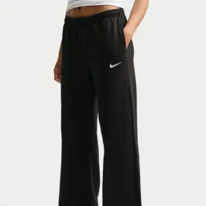 Nike Studio Fleece Medium Weight Wide-leg Pants - Black
