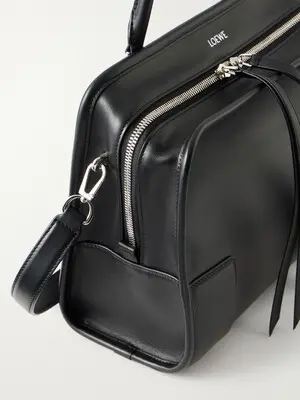 Loewe Amazona 180 Medium Leather Shoulder Bag - Black