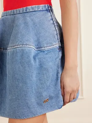 Loewe Paneled Denim Mini Skirt