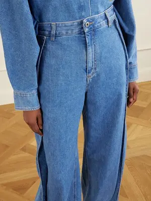 Loewe Draped Wide-leg Jeans