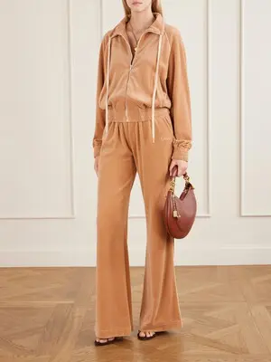 Chloé Wide-leg Velvet Pants