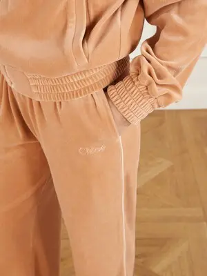 Chloé Wide-leg Velvet Pants