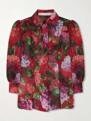 Carolina Herrera Floral Blouses