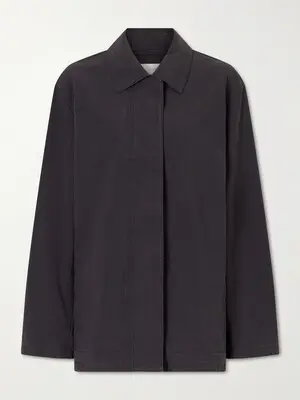 THE ROW Baeza Cotton Jacket - Black
