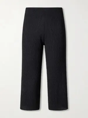 THE ROW Omero Silk Plissé Capris