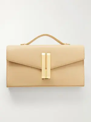 DEMELLIER The Vancouver Leather Clutch - Neutrals