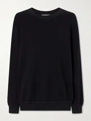 THE ROW Ottilie Silk And Cotton-blend Sweatshirt