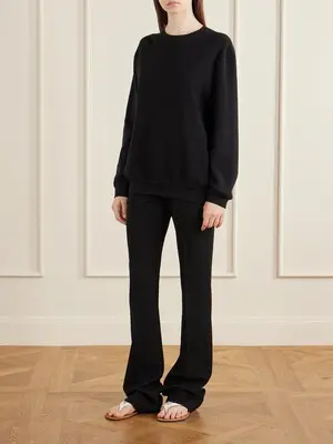 THE ROW Ottilie Silk And Cotton-blend Sweatshirt
