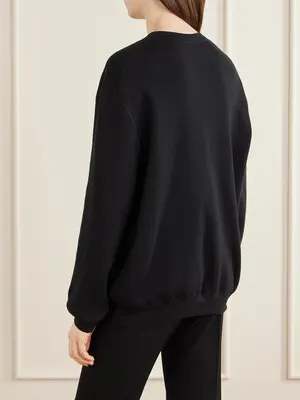 THE ROW Ottilie Silk And Cotton-blend Sweatshirt