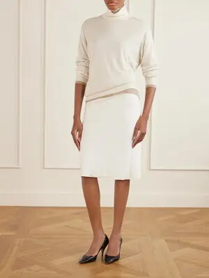 THE ROW Orly Cashmere And Silk-blend Turtleneck Sweater