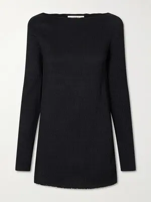 THE ROW Ozma Pleated Silk Top