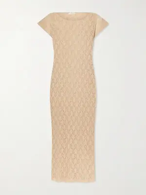 THE ROW Koria Lace Midi Dress