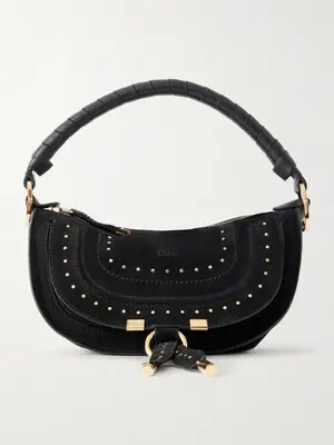 Chloé Marcie Mini Studded Suede Tote