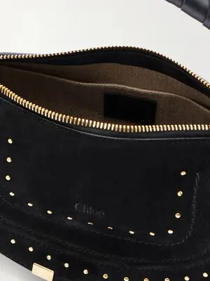 Chloé Marcie Mini Studded Suede Tote