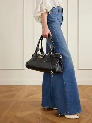 Chloé Paddington Full-grain Leather Shoulder Bag - Black